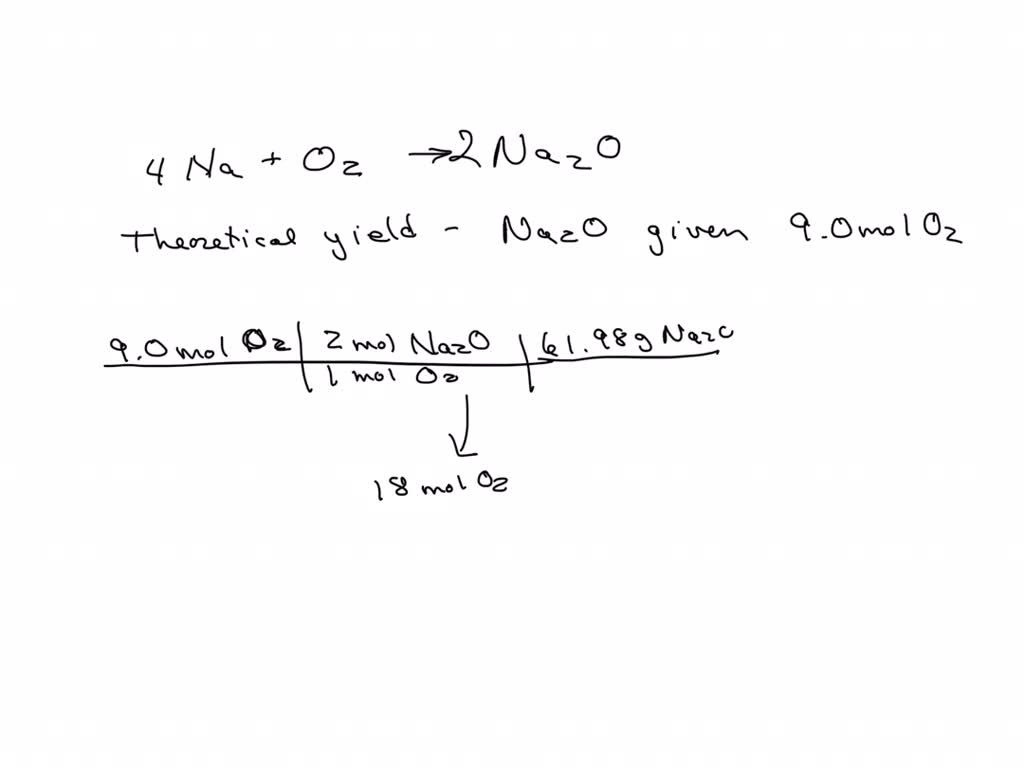 SOLVED: Consider the oxidation of sodium metal to sodium oxide described by the balanced ...