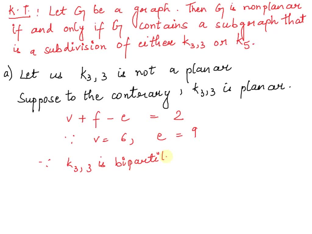 Solved Iv Show That The Following Graph Is Not Planar Spanning Tree