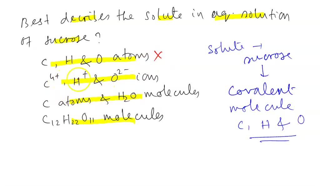 SOLVED: Which of the following best describes the solutes in an aqueous ...