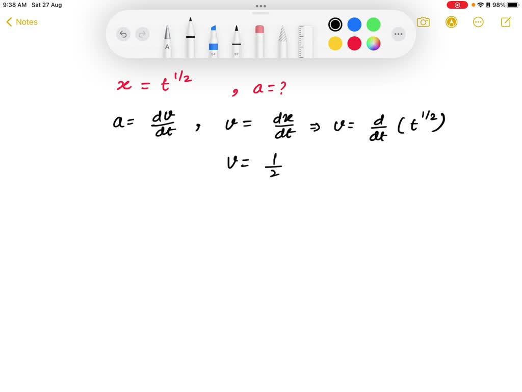 SOLVED: An object of mass m is moving along the x-axis such that its position x is proportional ...