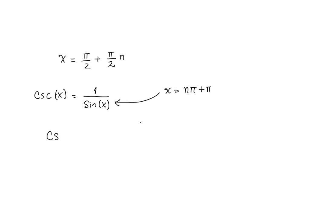Solved What Is The Equation For A Cosecant Function With Vertical