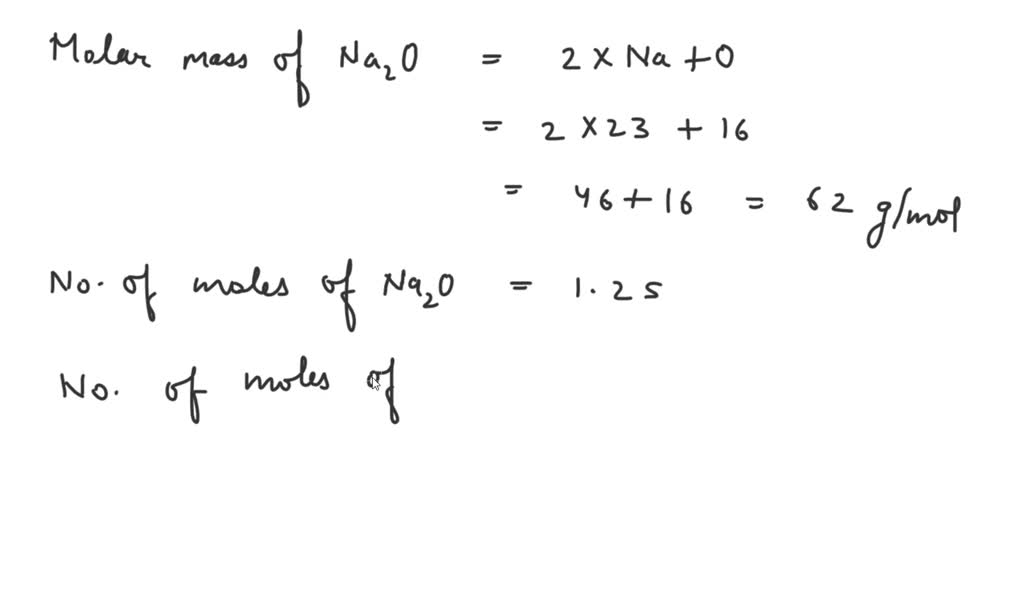 SOLVED Determine The Molar Mass Of Na2O solved-determine-the-molar-mass-of-na2o