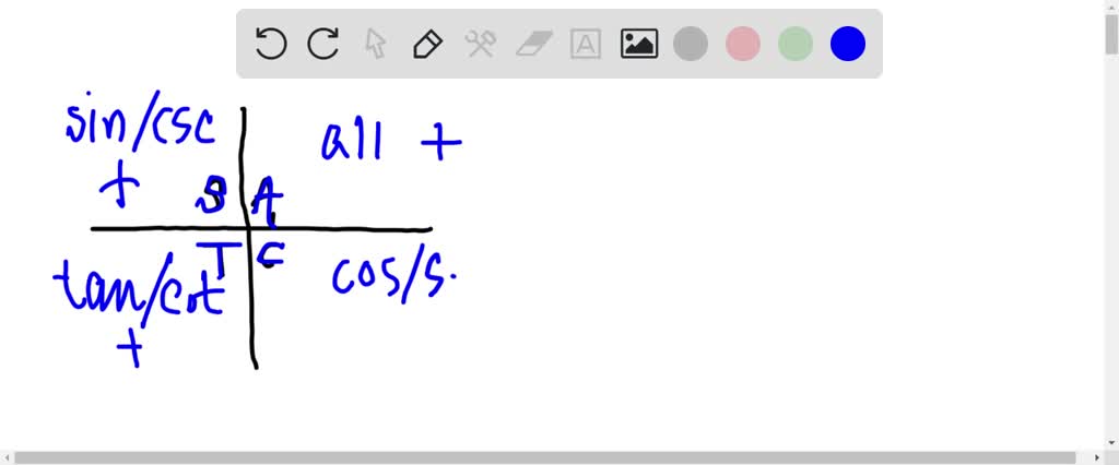 SOLVED: The terminal side of angle α is in quadrant III. What sign ...