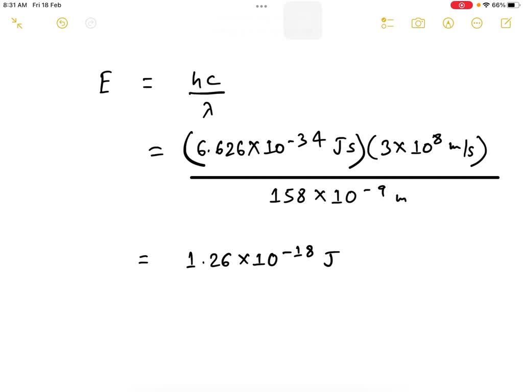 SOLVED: If a beam of light with wavelength = 158 nm strikes a metal ...