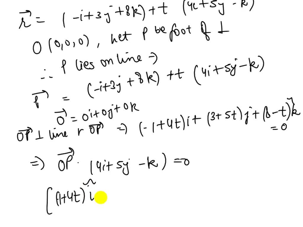 SOLVED: Question [6 marks] The vector equation of line L is given by r ...