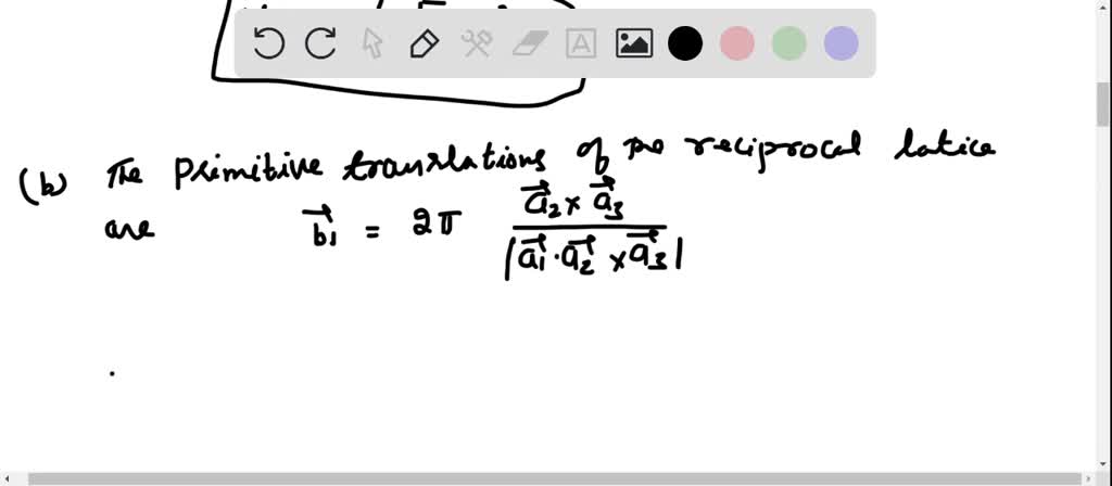 SOLVED: The primitive translation vectors of a two-dimensional (2D ...