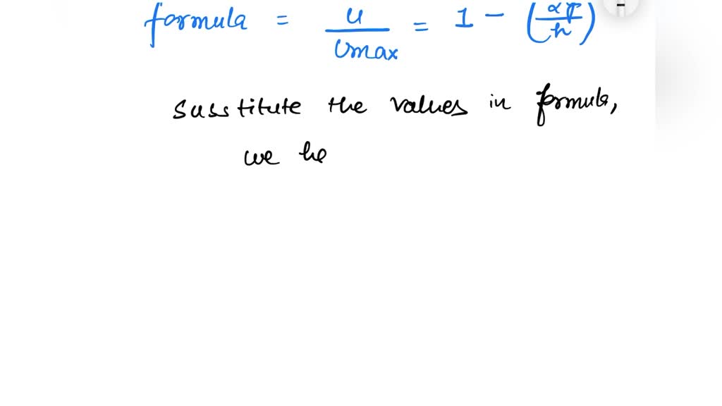 SOLVED: 26-4 Bulk Velocity for Flow Between Parallel Plates: A fluid ...