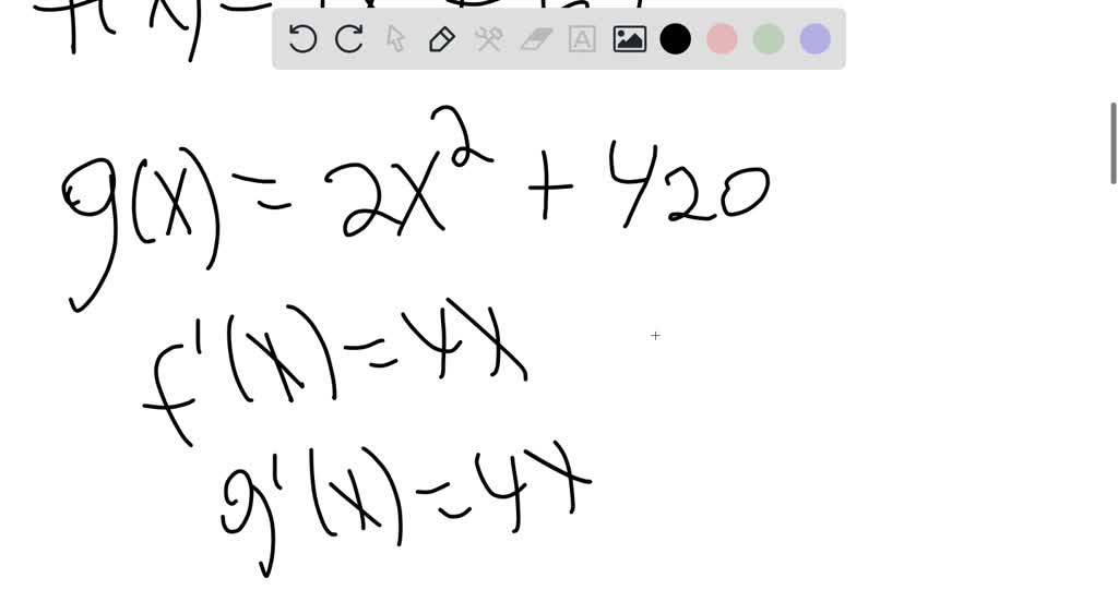 Solved It Is Possible For Two Different Functions To Have The Same Derivative Explain With 0983