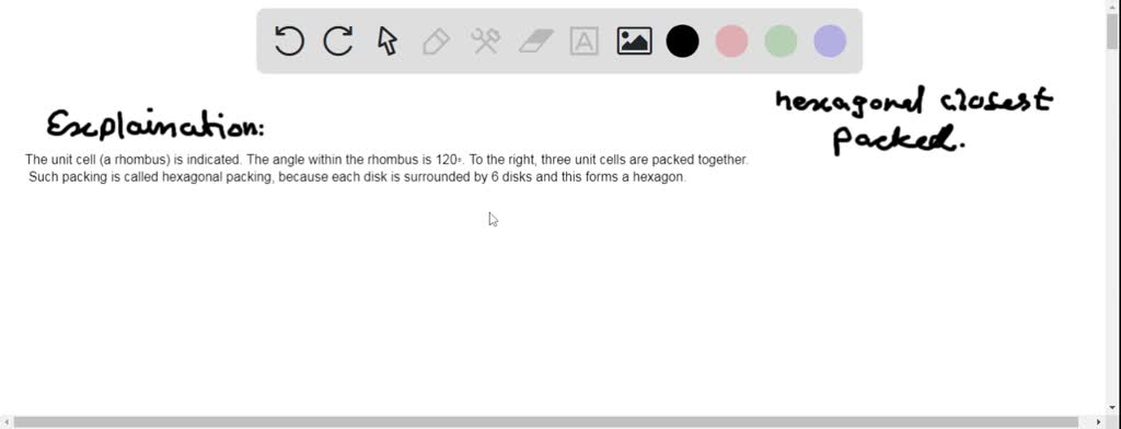 SOLVED: What type of packing is shown in this unit cell? A) Simple ...