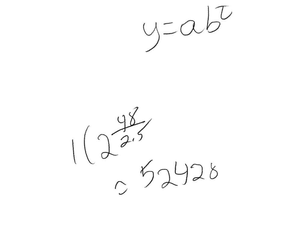 SOLVED: The number of cells in a tumor doubles every 2.5 months. If the ...