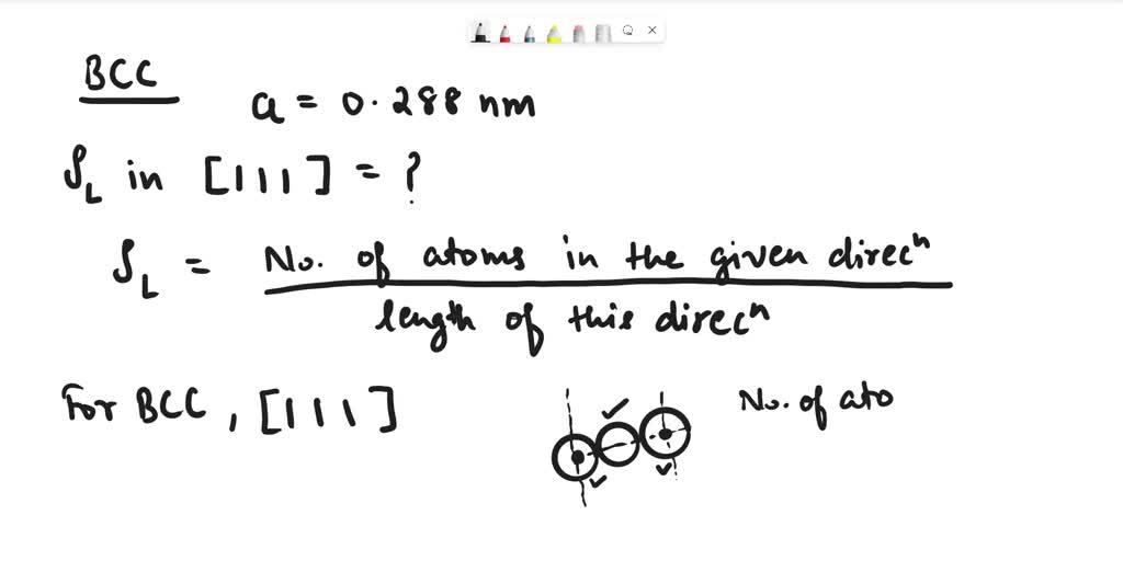 SOLVED: Chromium (Cr) has the Body-Centered Cubic (BCC) crystal structure. The edge length is a ...