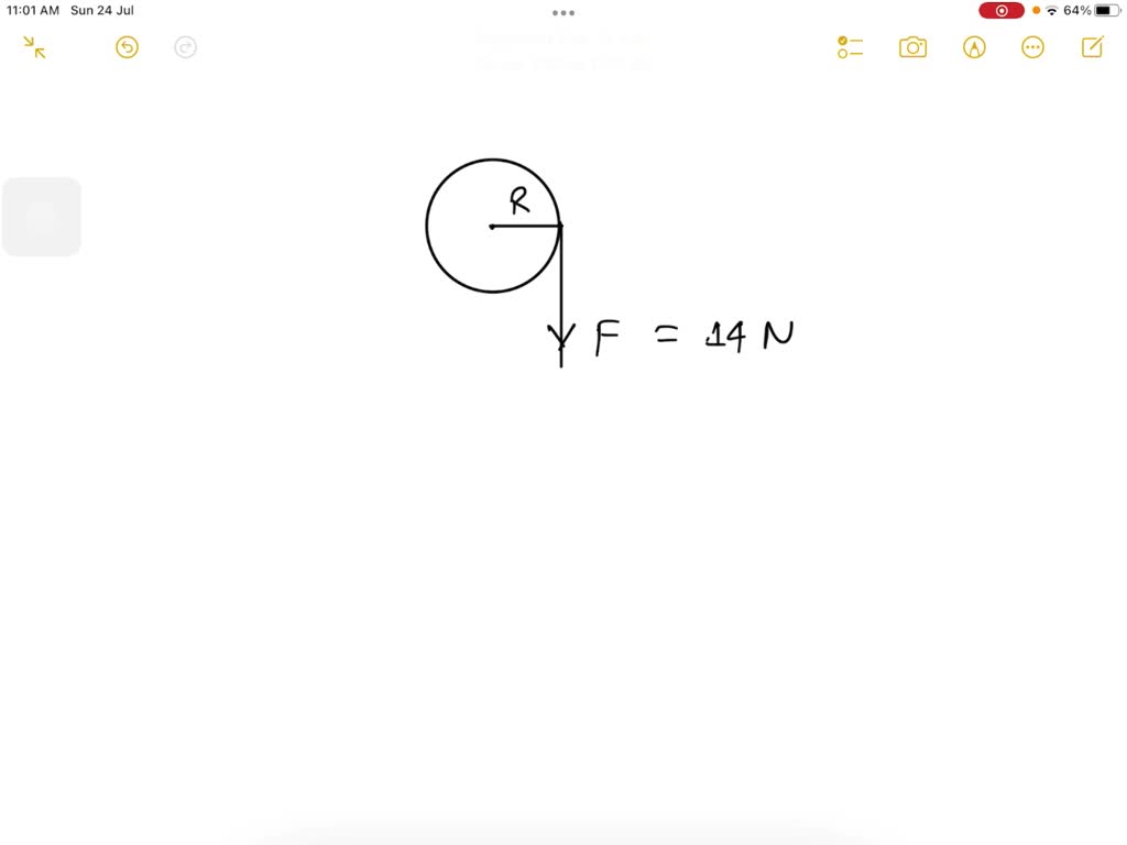 SOLVED: A 2.1-kg, 15-cm radius cylinder, initially at rest, is free to rotate about the axis of ...