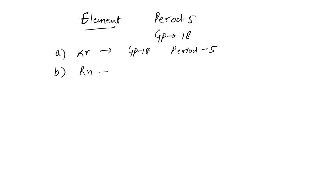 SOLVED: Period 5 element that forms 3+ion with pseudo noble gas ...