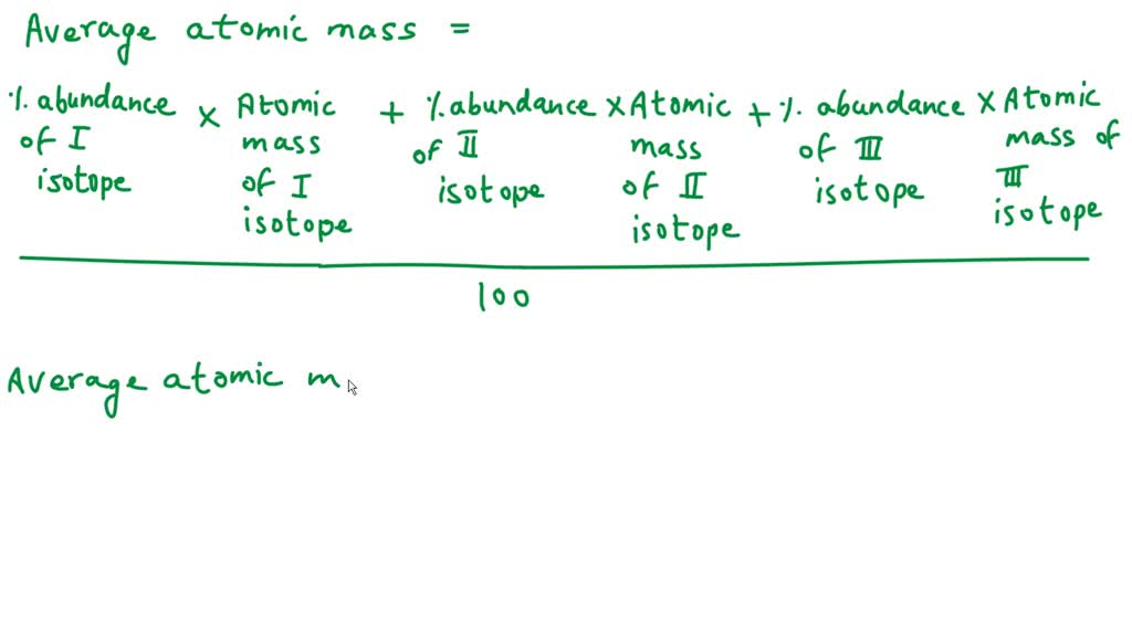 SOLVED: A certain element has only three isotopes with masses 180 amu ...
