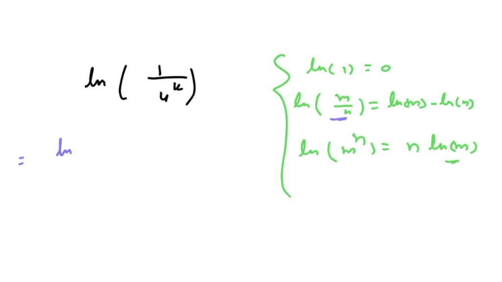 Expand the logarithm as much as possible. Rewrite the expression as a ...