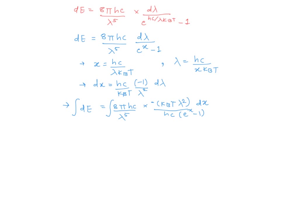 SOLVED: Derive the Wien displacement law from the Planck blackbody ...