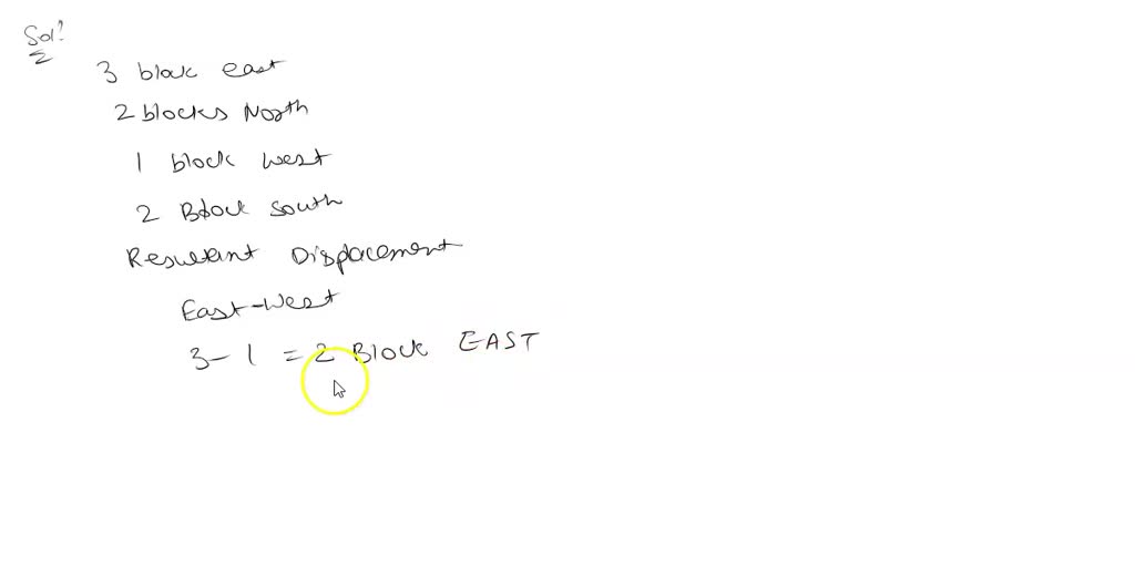 SOLVED: you walk 6 block east, 2 blocks north, 3 blocks west and then 2 ...