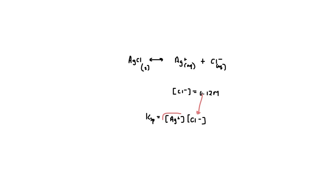SOLVED: A concentration cell is set up using Silver Chloride and 1.0M ...