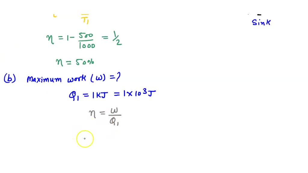SOLVED: A certain heat engine operates between 1000 K and 500 K. a ...