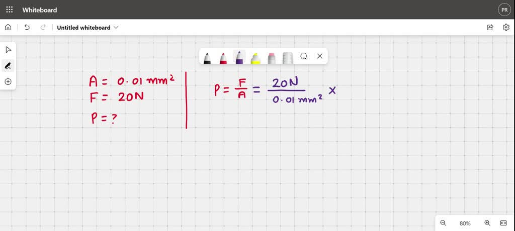 SOLVED: The tip of a drawing pin has an area of 0.01 mmÂ². Find the ...