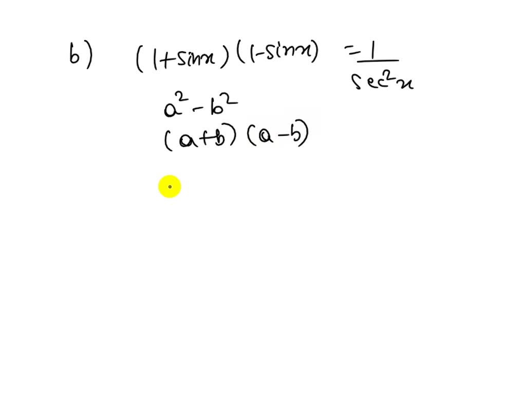 SOLVED: 3. Prove the following identities. Assume all trigonometric functions are well defined ...
