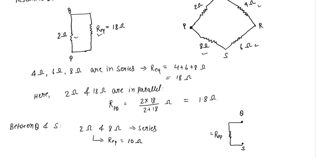 SOLVED: Four resistors are connected in a square as shown. 201 0(2 6 04 ...