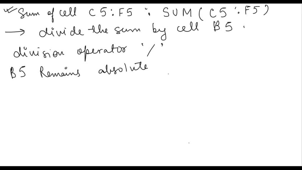 SOLVED: The correct answer is: C. Partial Absolute Referencing (Locking in the Column)