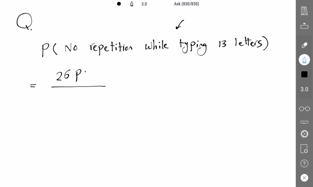SOLVED: What is the probability that if 13 letters are typed, no ...