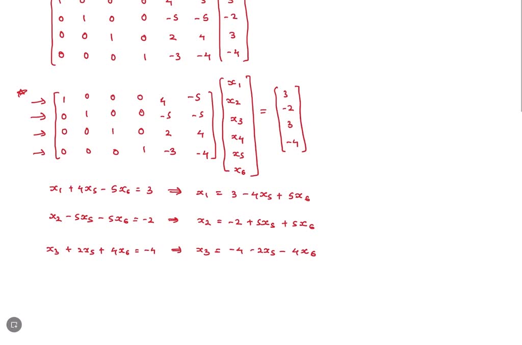 SOLVED: Question [10 points] The reduced row-echelon fom of the augmented matrix for system of ...