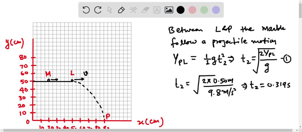SOLVED: very small stee marble is shown rolling at constant speed on ...