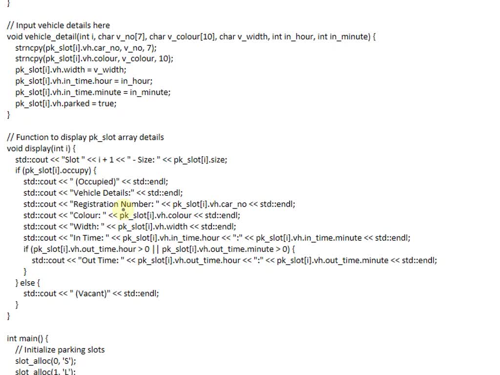 Solved Based On Arduinos Explanation Of A Sensor Counting Vehicles Entering A Parking Lot We 