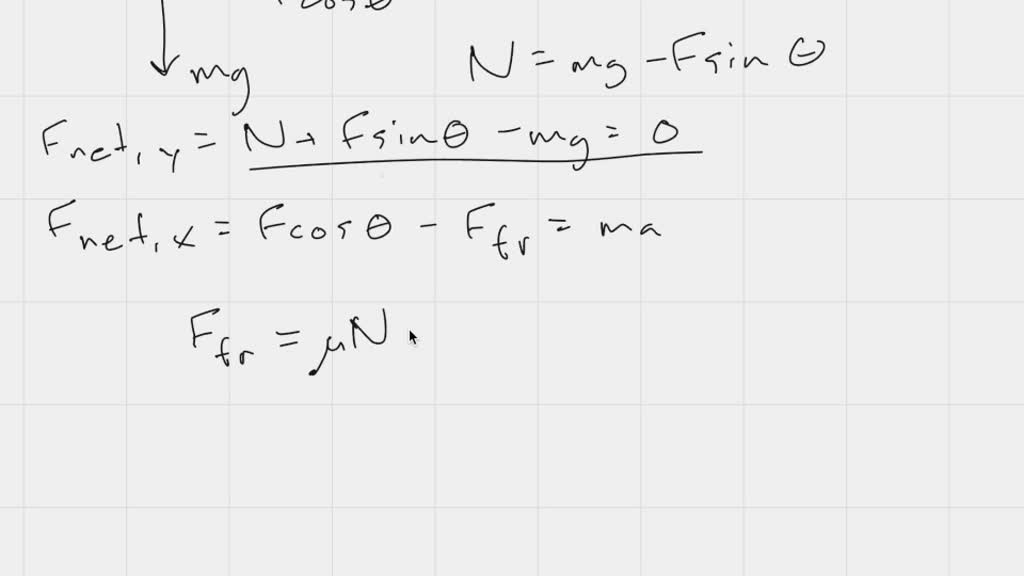 SOLVED: A force is applied to an initially stationary block of mass 1. ...