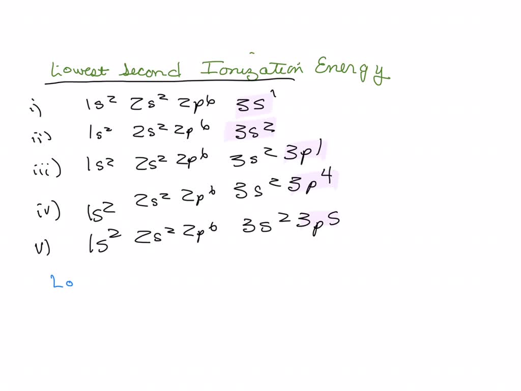 SOLVED: 5) The electron configuration that belongs to the atom with the ...