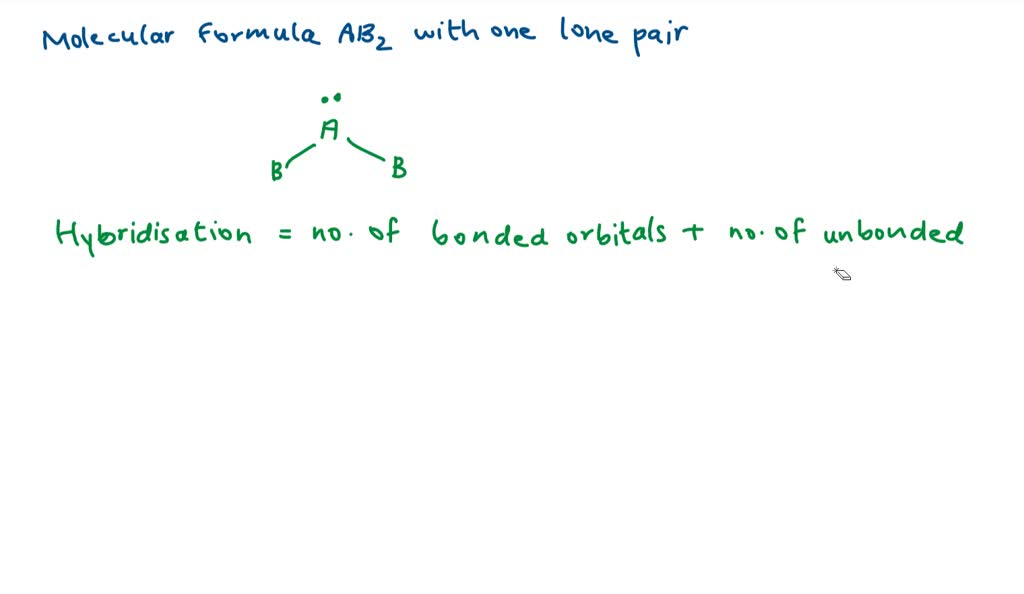 A neutral molecule having the general formula AB2 has one lone ...