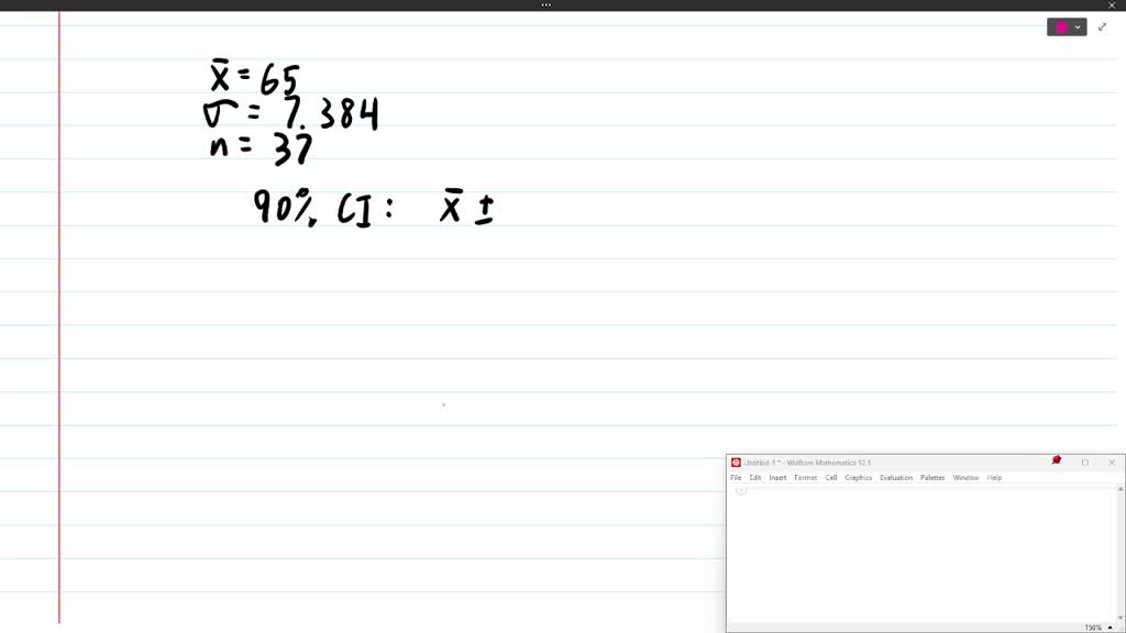 SOLVED: Texts: You are given the sample mean and the population ...