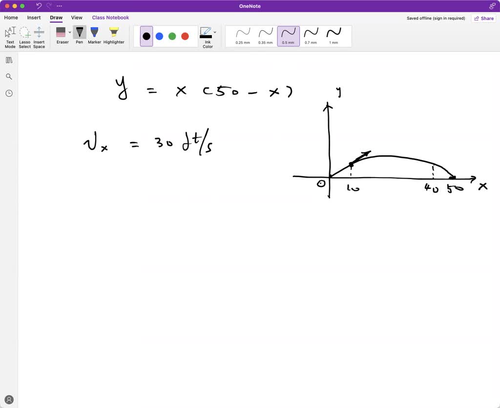 SOLVED: Parabolic motion An arrow is shot into the air and moves along ...
