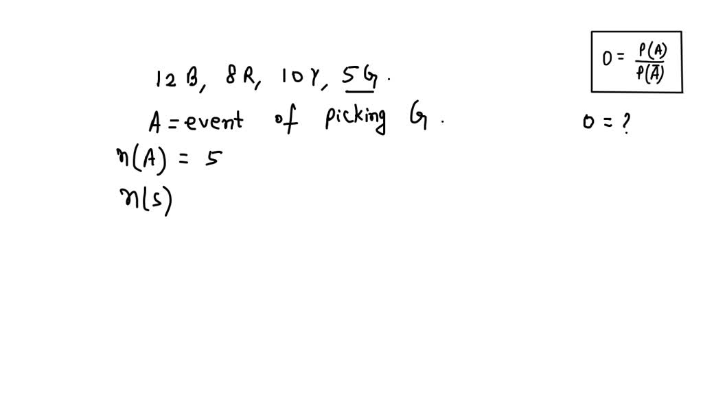 SOLVED: a bag contains 40 jellybeans with 5 different colors. Each ...