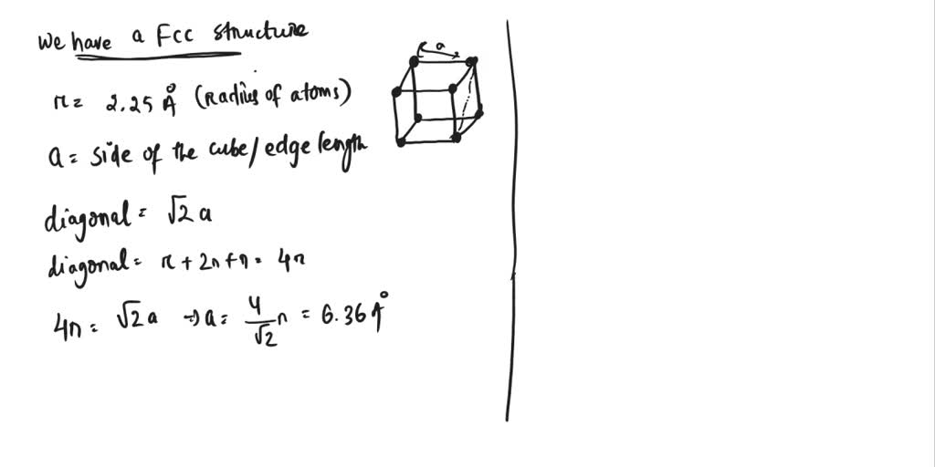 SOLVED: Consider a body-centered cubic lattice. Assume the atoms are hard spheres with the ...