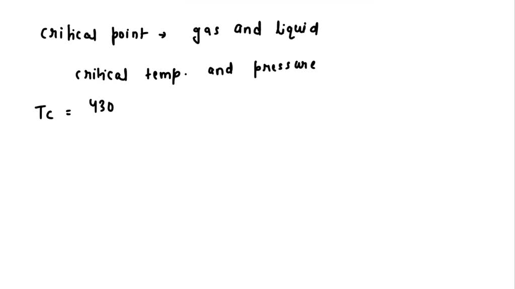 SOLVED: The critical pressure of SO2 is Pc = 78 atm and its critical ...