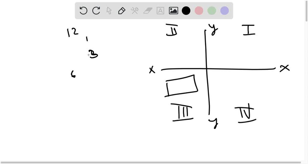 SOLVED: A quadrilateral in the third quadrant is rotated 90° clockwise ...
