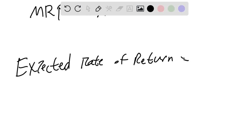 SOLVED: Determine the market risk premium (Rm) and the risk-free rate ...