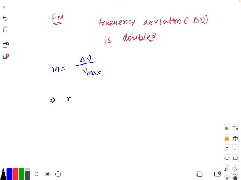 SOLVED: Please answer with explaination and formulae 6. In an FM system ...