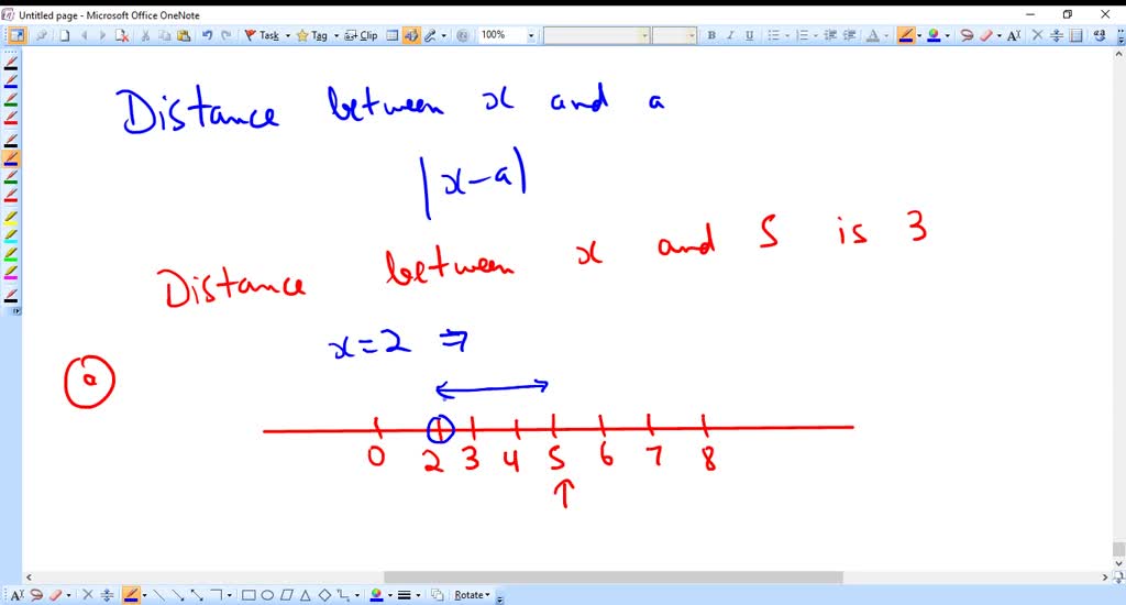 SOLVED: Problem 2 The written expression; "The distance between X and a ...
