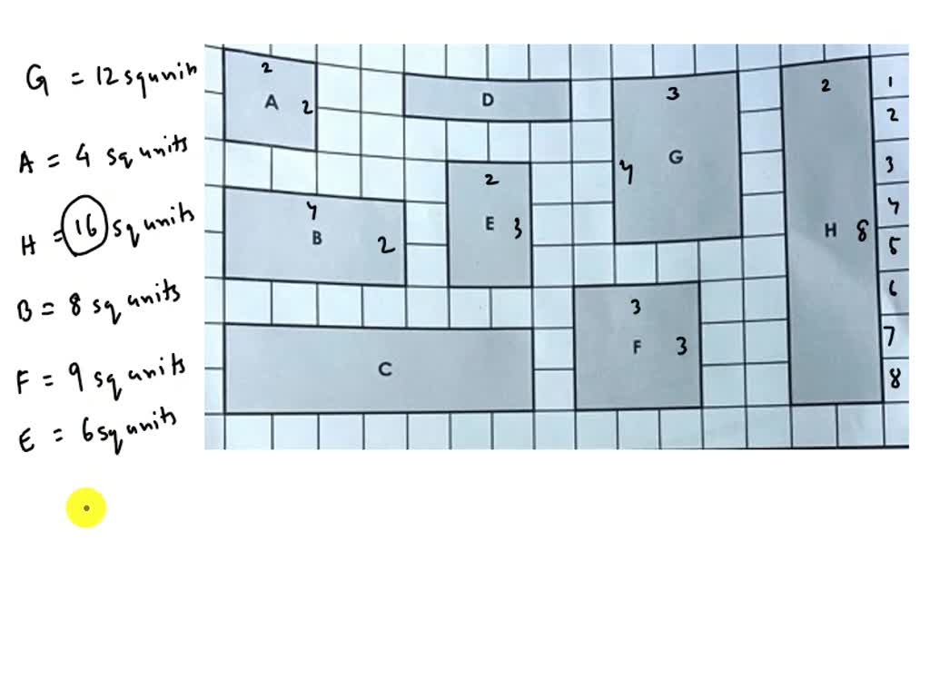 SOLVED: Area of a Rectangle Each rectangle listed below: Don't forget ...