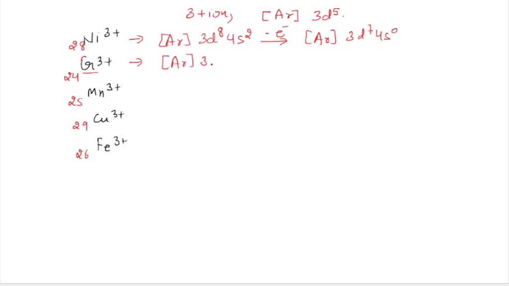 Solved Which 3 Ion Has The Ground State Electron Configuration [ar