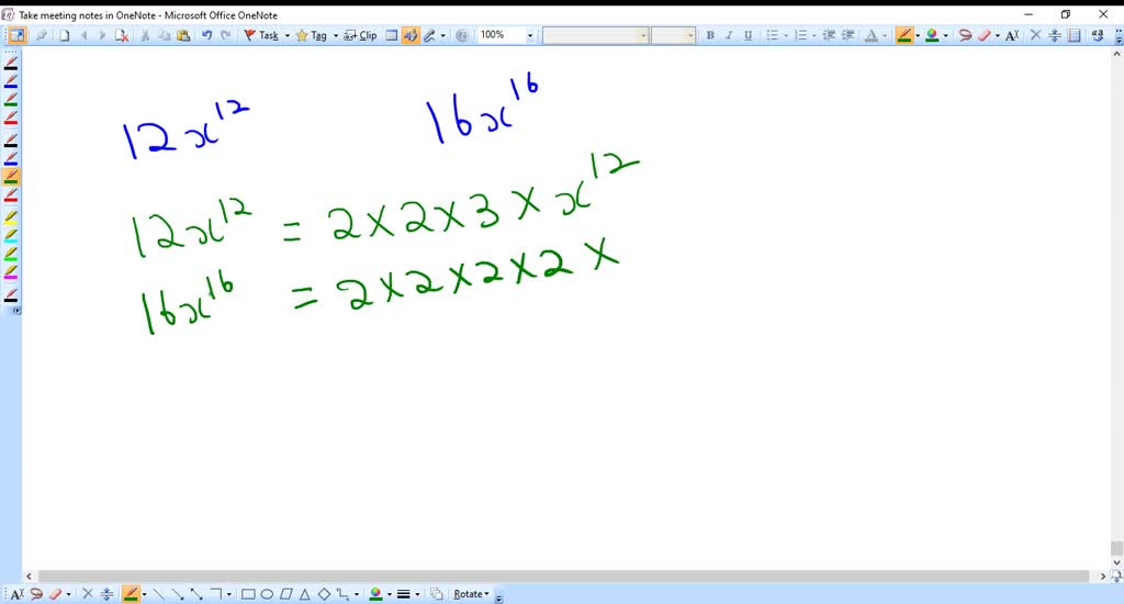 SOLVED: Find the highest common factor (HCF) of 12x^12 and 16x^16. In a ...