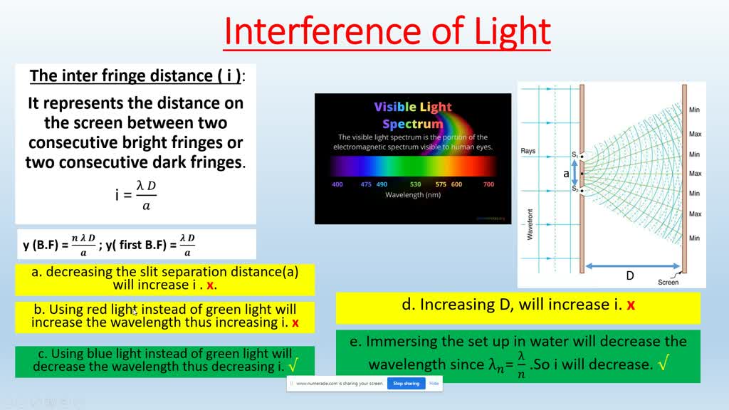 SOLVED: Optics Interference MS.KC.7: In a Young's double slit ...