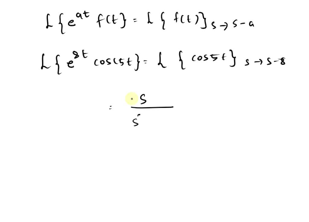 Solved 1 Point Find The Laplace Transform F S F T Of The