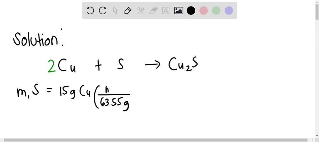 SOLVED: to produce copper disulfide, how many grams of sulfur reacts ...