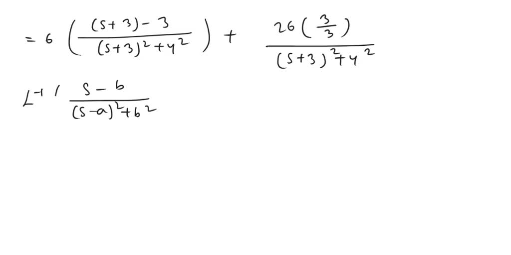 What Is The Inverse Laplace Transform Of L -1 {s-3/s2-6s, 58% OFF What Is The Inverse Laplace Transform Of L -1 {s-3/s2-6s, 58% OFF